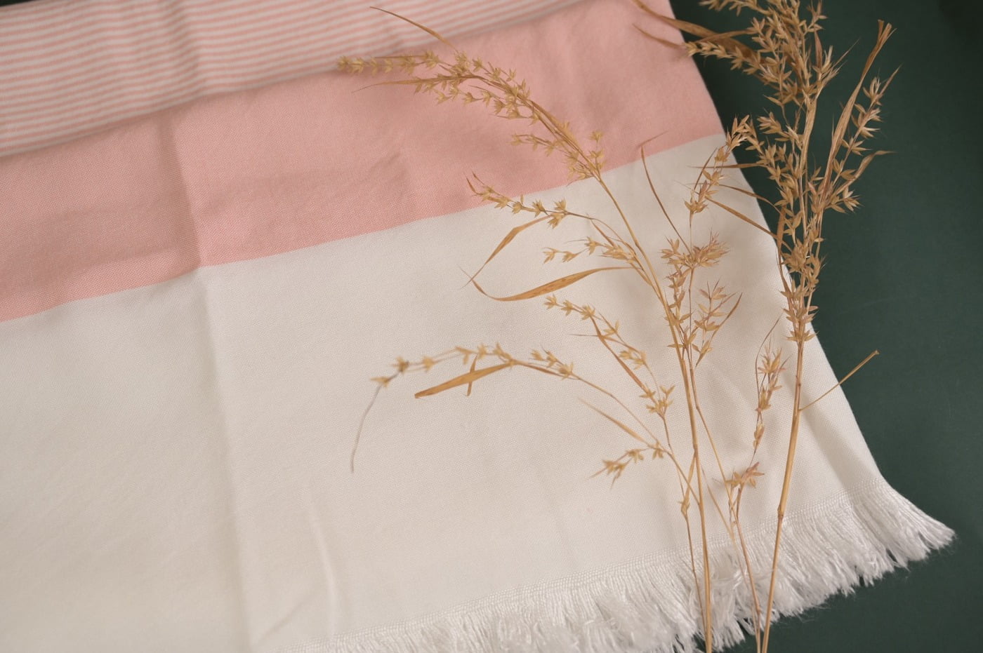 Thin Bamboo Towel in Peach Melba Color | Ultra Soft